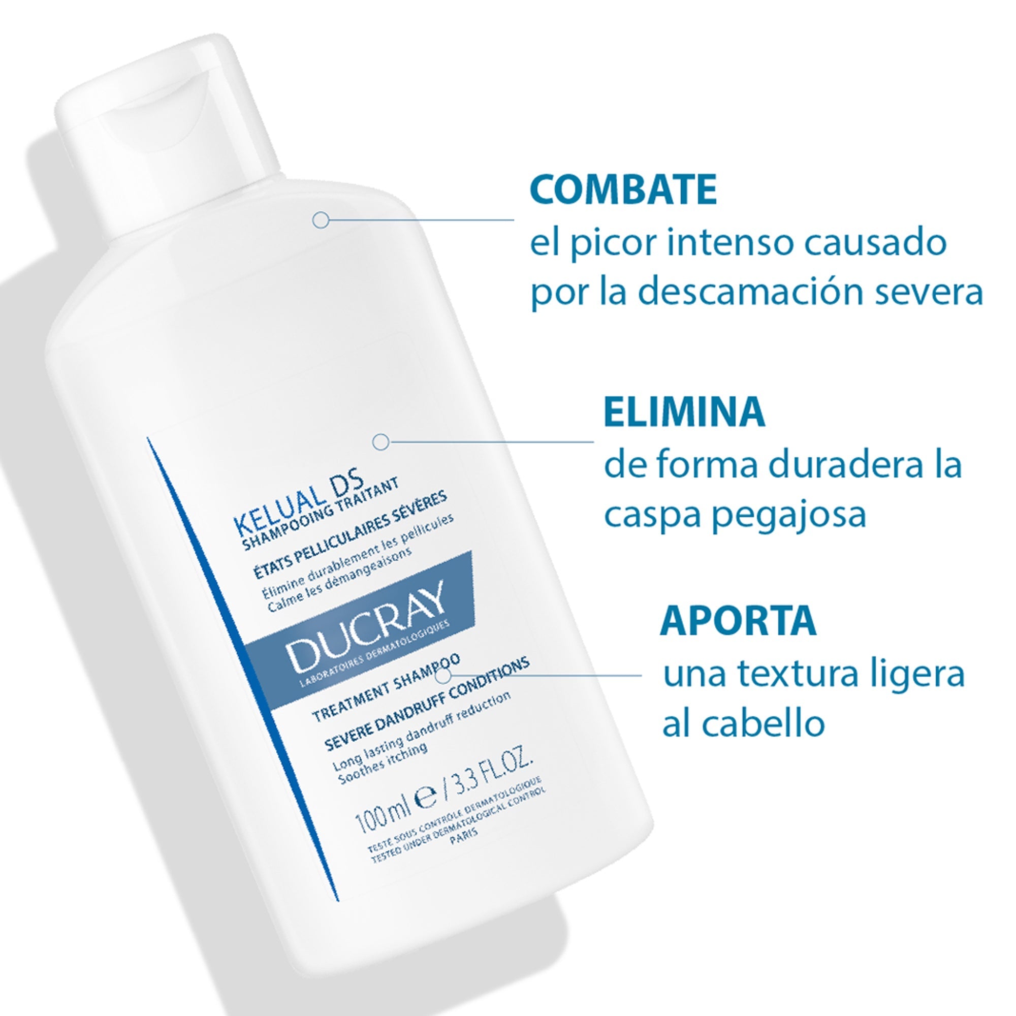 Kelual DS Shampoo Tratamiento Caspa Severa | Ducray